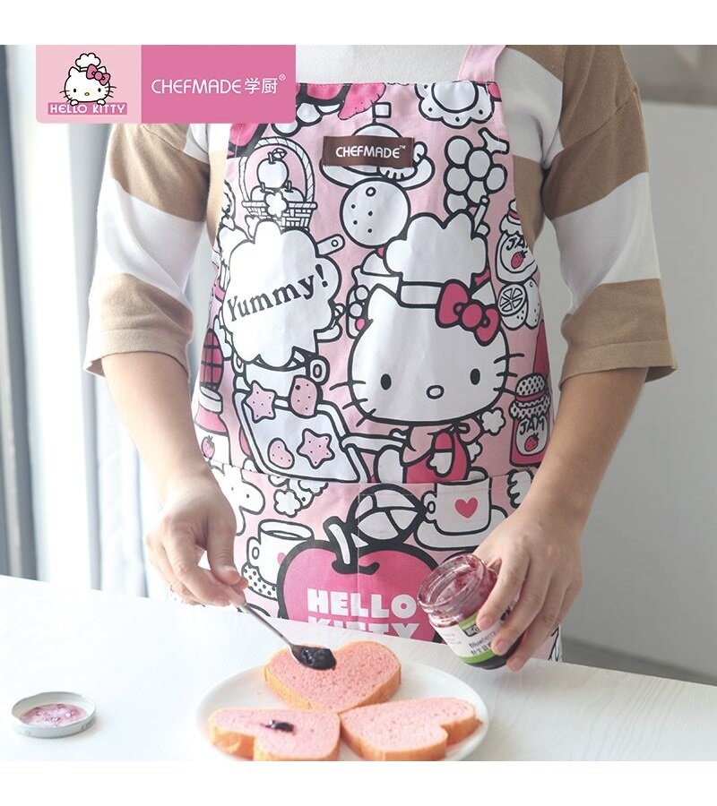 Милый хлопковый дышащий кухонный фартук для выпечки с рисунком HelloKitty