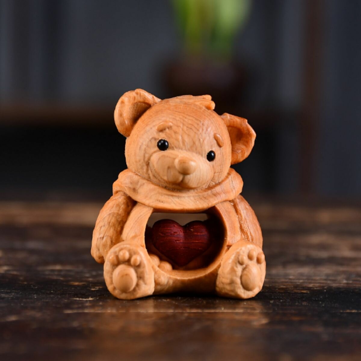 Статуэтка "Мишка-LOVE" Туя (4.5*4*3 см.)