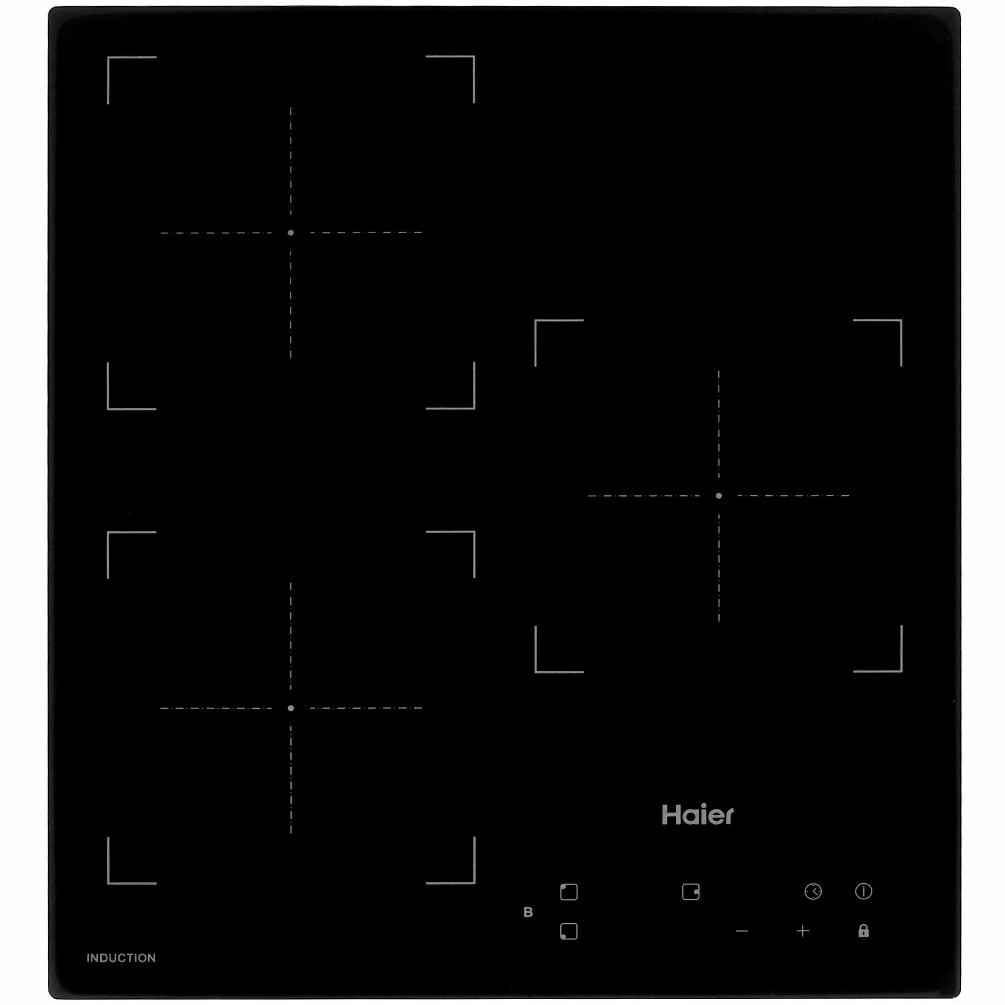 Индукционная варочная панель Haier HHY-Y53NVB, сенсорное управление, 3 конфорки, черная