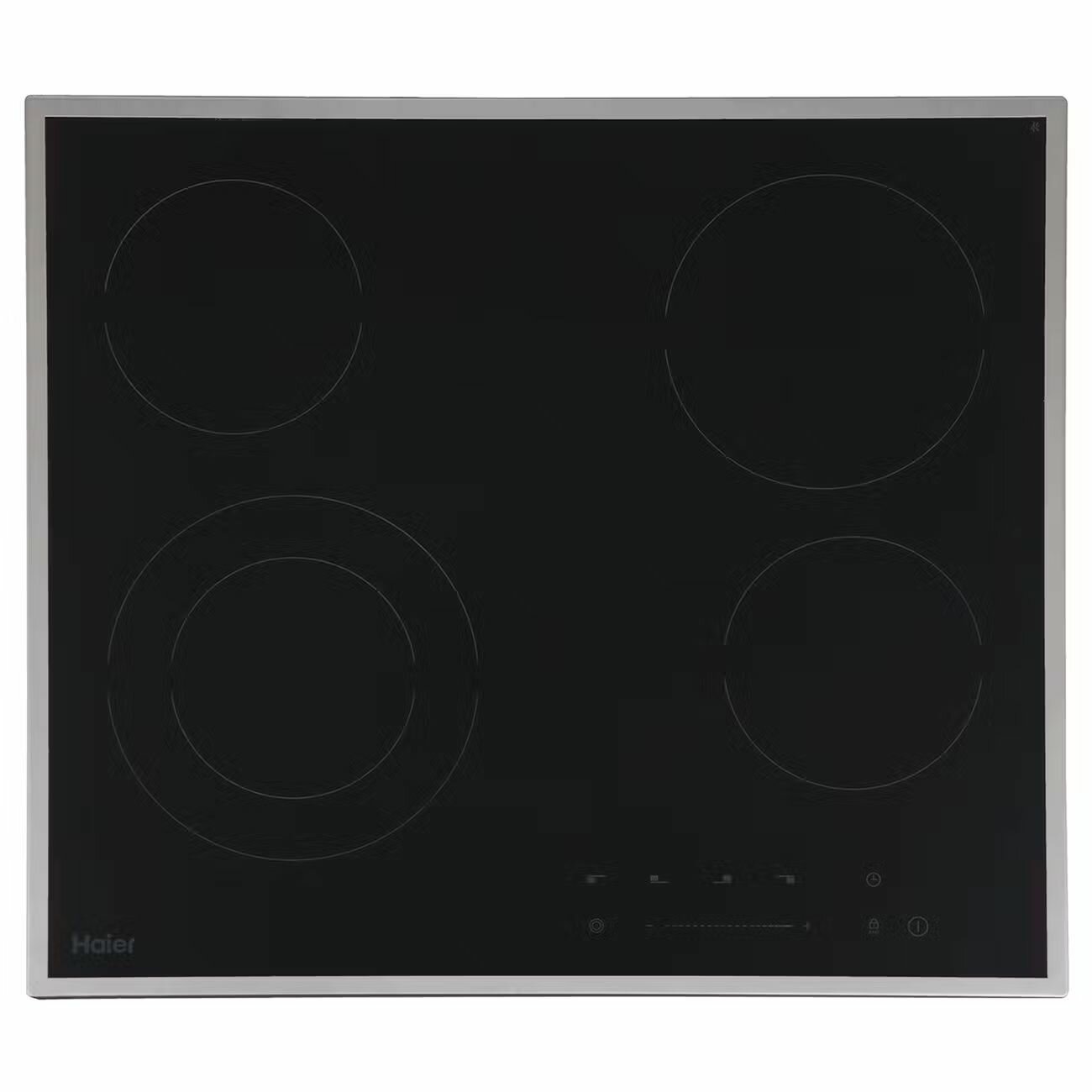 Электрическая варочная панель Haier "HHX-C64TDFB", сенсорное управление, Hi-Light, черная