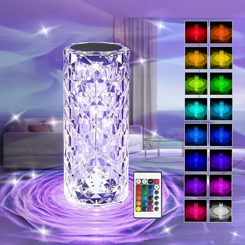 Настольная лампа Crystal Rose Huananlong