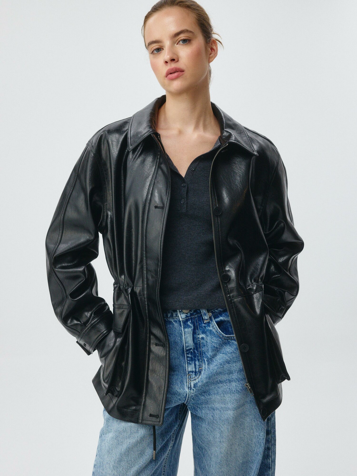 Куртка кожаная