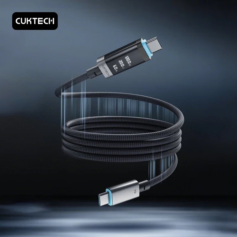 USB-C кабель CUKTECH No.6, 240 Вт, 6A, 1.5м, Non-magnetic