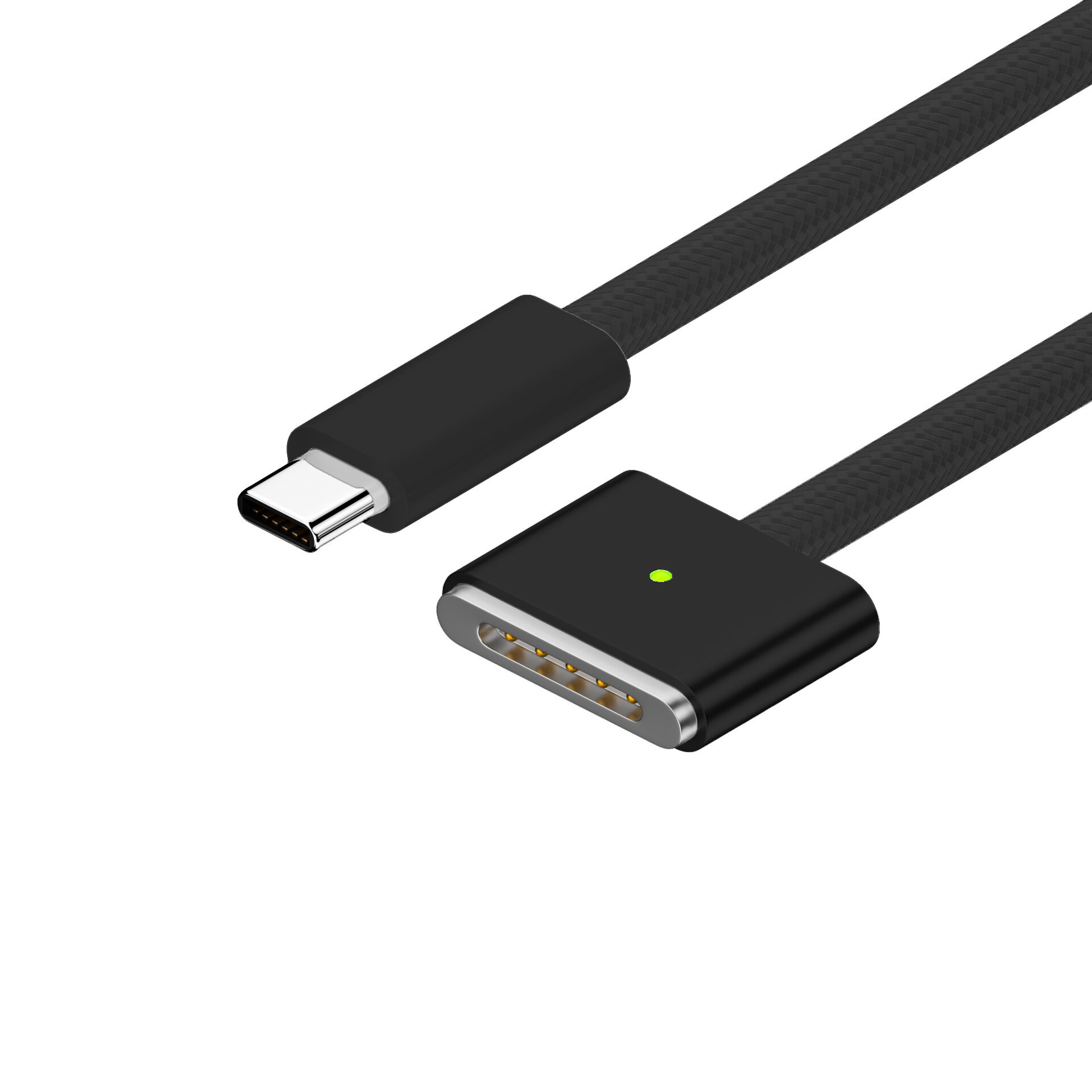 Магнитный кабель Type-C - Magsafe 3, для Apple AirPro, 140Вт, черный, с сумкой