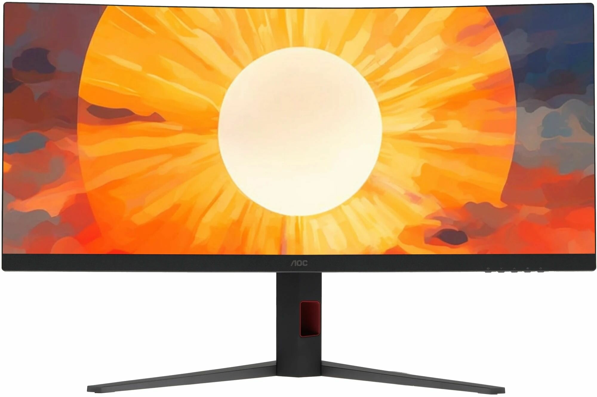 Игровой монитор AOC Gaming CU34G4 34" , VA, FHD, 180 Гц, 1 мс, 3440x1440, HDMI, DisplayPort, черный