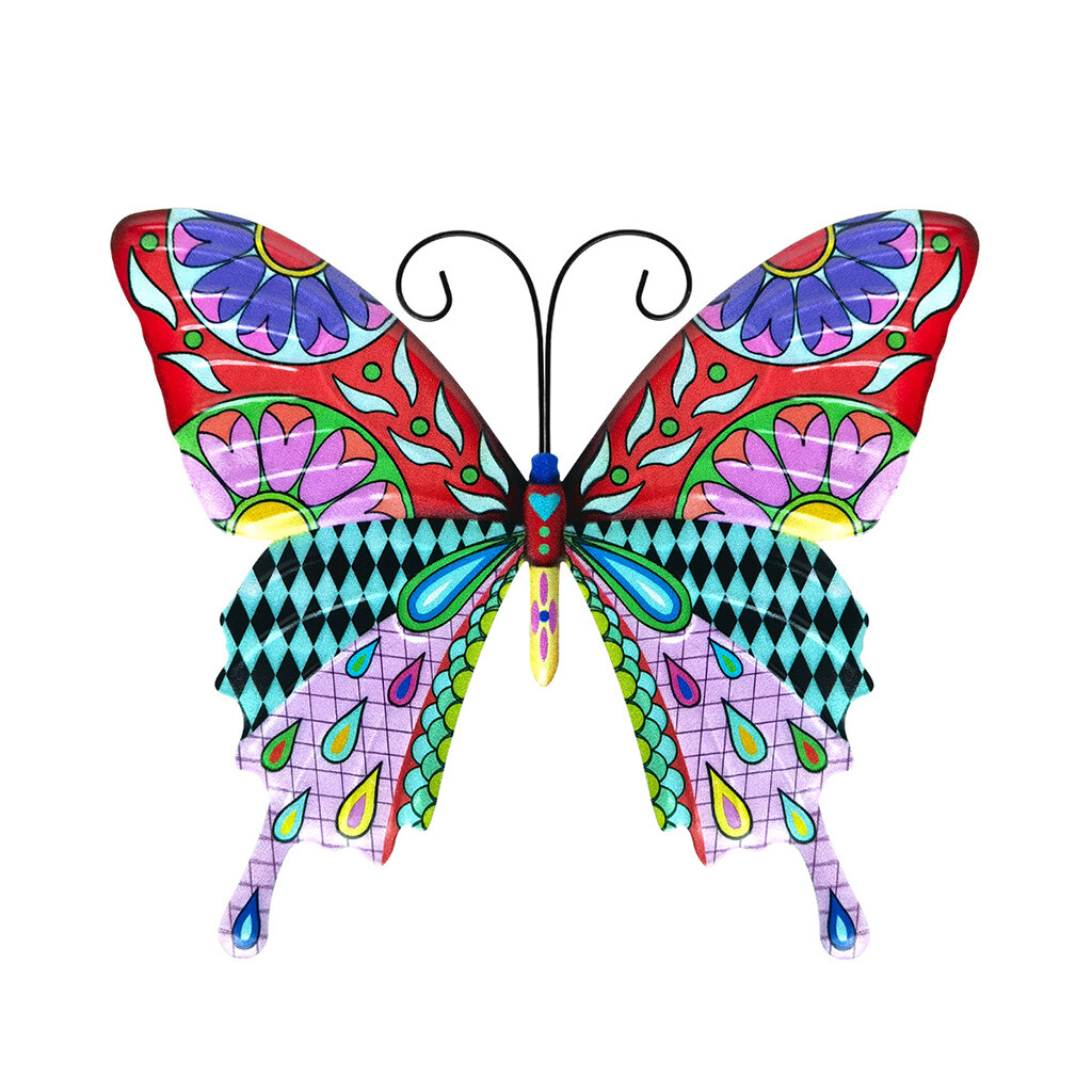 3d для бабочки стены на стену декор кованые железные скульптуры двор сад дома
