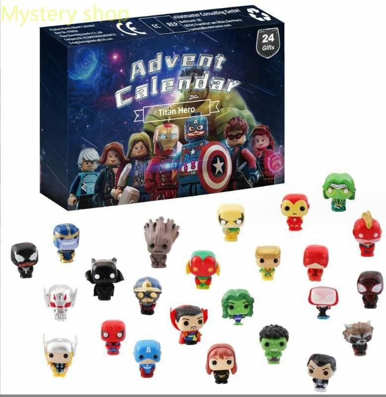 Адвент календарь с фигурками MARVEL / Фигурки Марвел 24 штуки