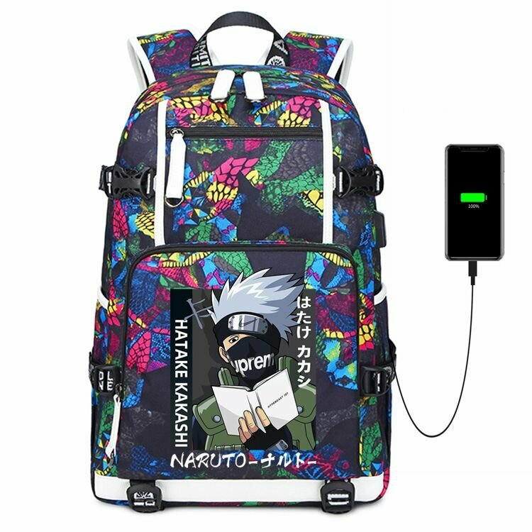 Аниме Рюкзак Наруто / NARUTO унисекс Арт подростковый школьный-JIANGYIN