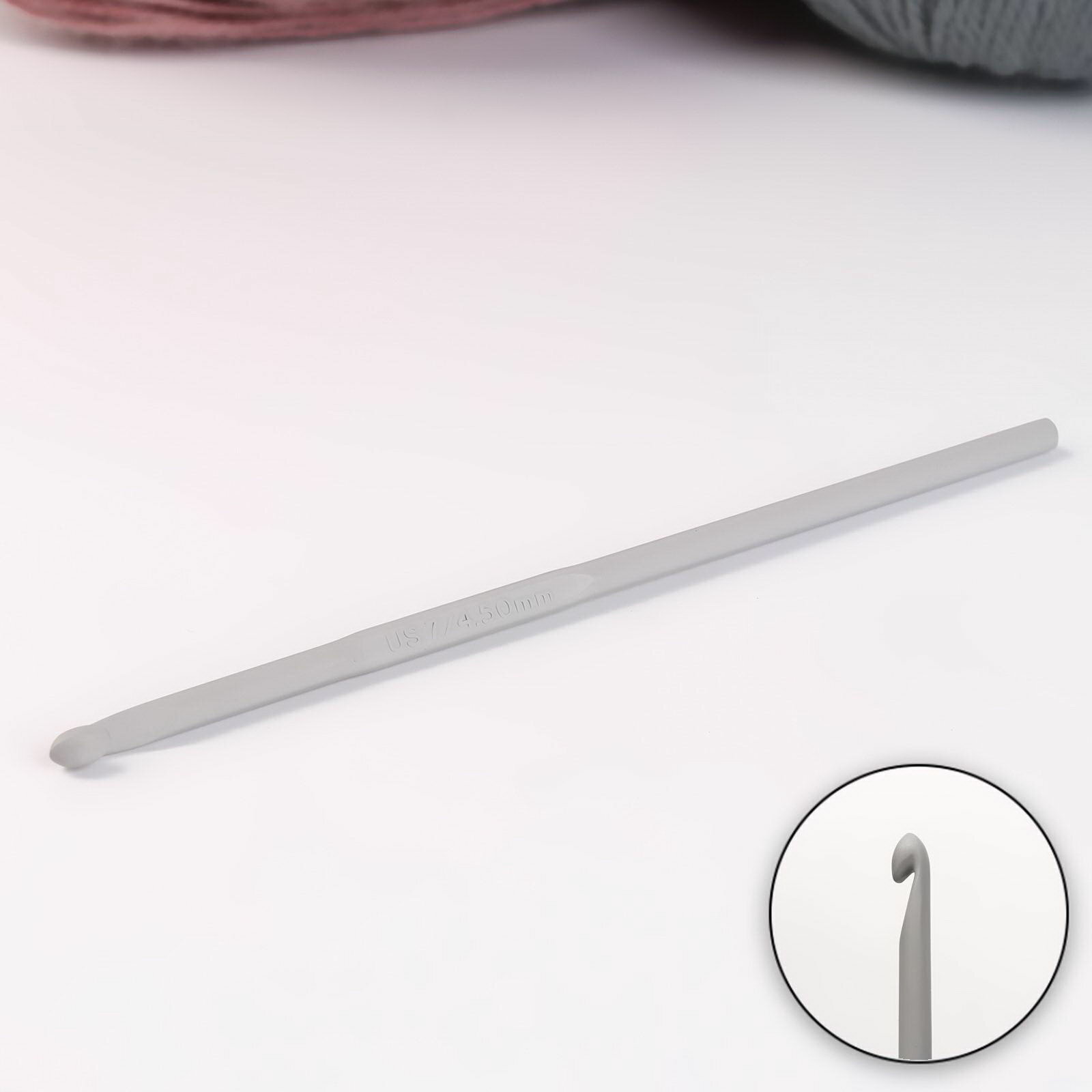 Крючок для вязания, d = 4.5 мм, 15 см, вид крючка: односторонний