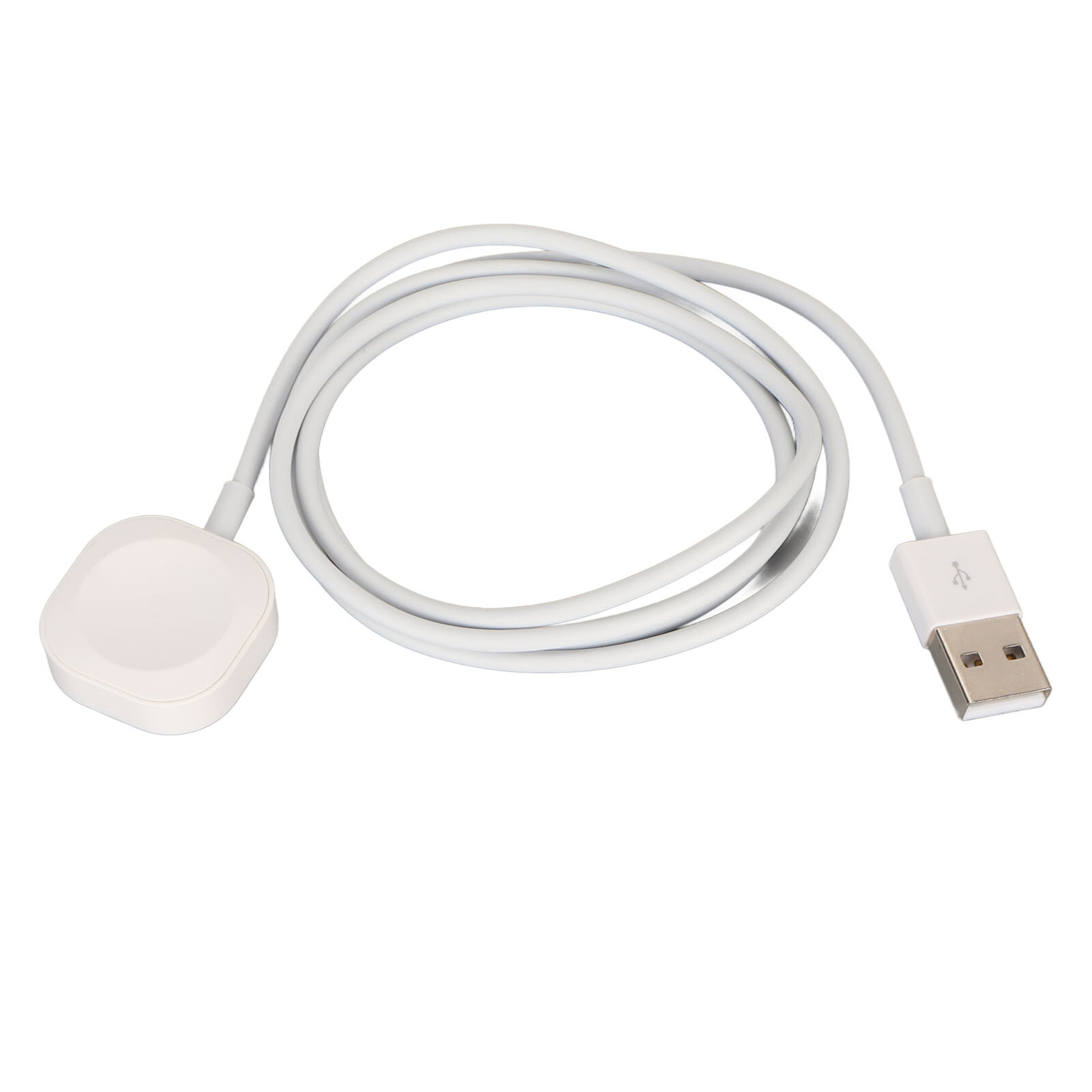 Зарядное устройство для часов Apple Watch Series 8, 7, 6, 5, 4, 3, 2, 1 SE, портативное USB-магнитное беспроводное зарядное устройство для часов дома, путешествий, офиса, белое
