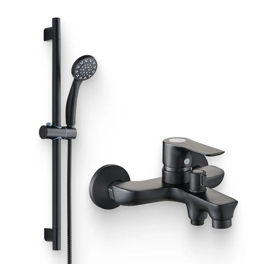 Душевой комплект Смеситель Orange Aristo Aristo M19-100b / Гарнитур One Life OL11B черный
