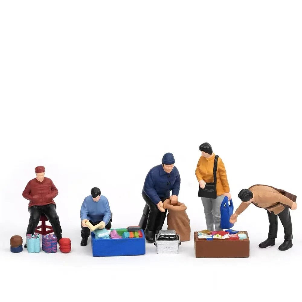 Миниатюрная фигурка полиции GSF 1:87 Светло-серый