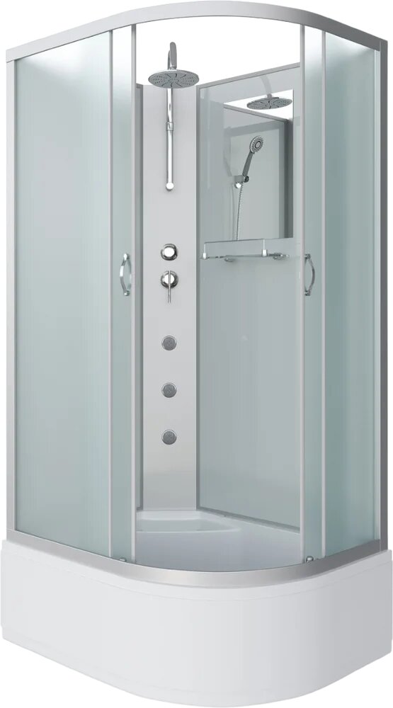 Душевая кабина Niagara Classic NG-2310-14LBKTG 120х80 см, без крыши, с гидромассажем и тропическим душем