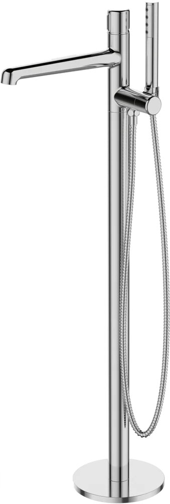 Напольный смеситель для ванны с душем BelBagno Uno FMT CRM С внутренней частью, с душевым гарнитуром, хром, глянцевый, латунный, с керамическим картриджем