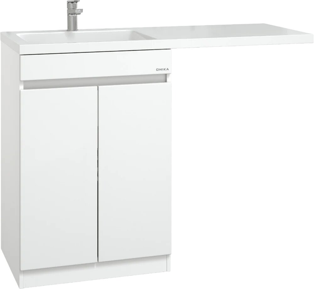 Тумба под раковину без столешницы Onika Милтон Нова 58, с дверцами, под стиральную машину