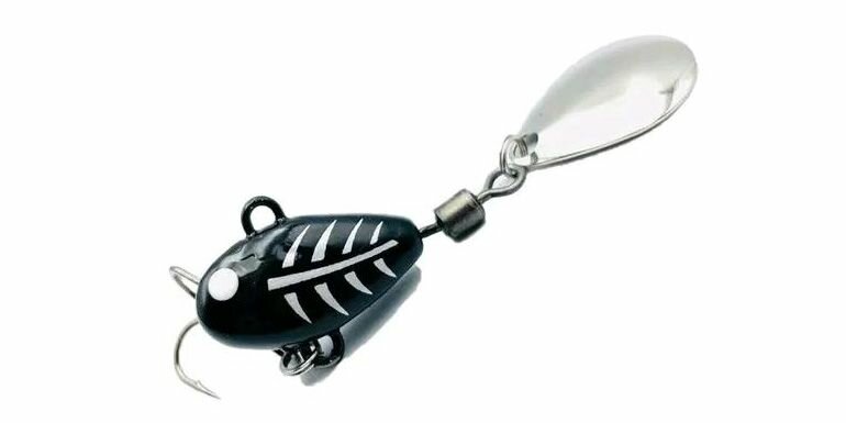 Тейл-спиннер UF STUDIO Hurricane 14гр Black Ghost