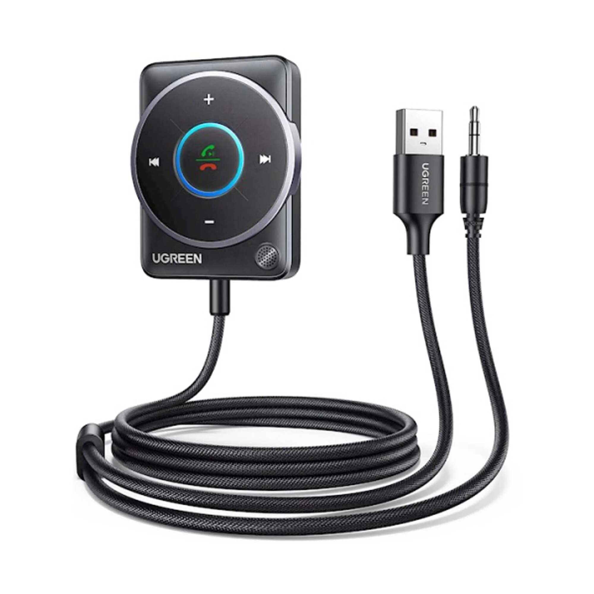 Bluetooth-адаптер Ugreen CM723 Car Bluetooth 5.3 Receiver Audio Adapter black