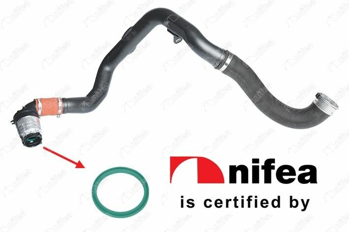 Nifea 7701066088, прокладка патрубка интеркулера для Renault, аналог оригинала