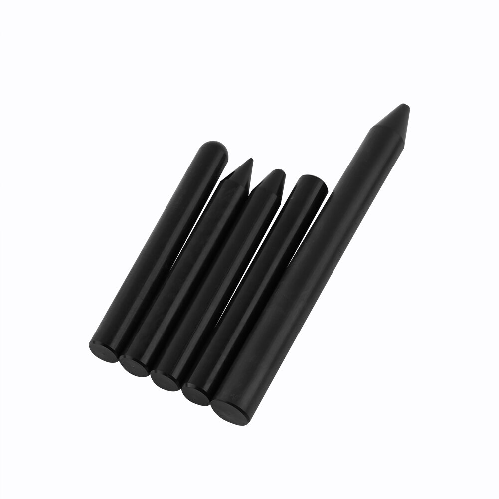 5pcs Professional Nylon Tap Down Pen Paintless Hail Removal Dent Repair Tools Black