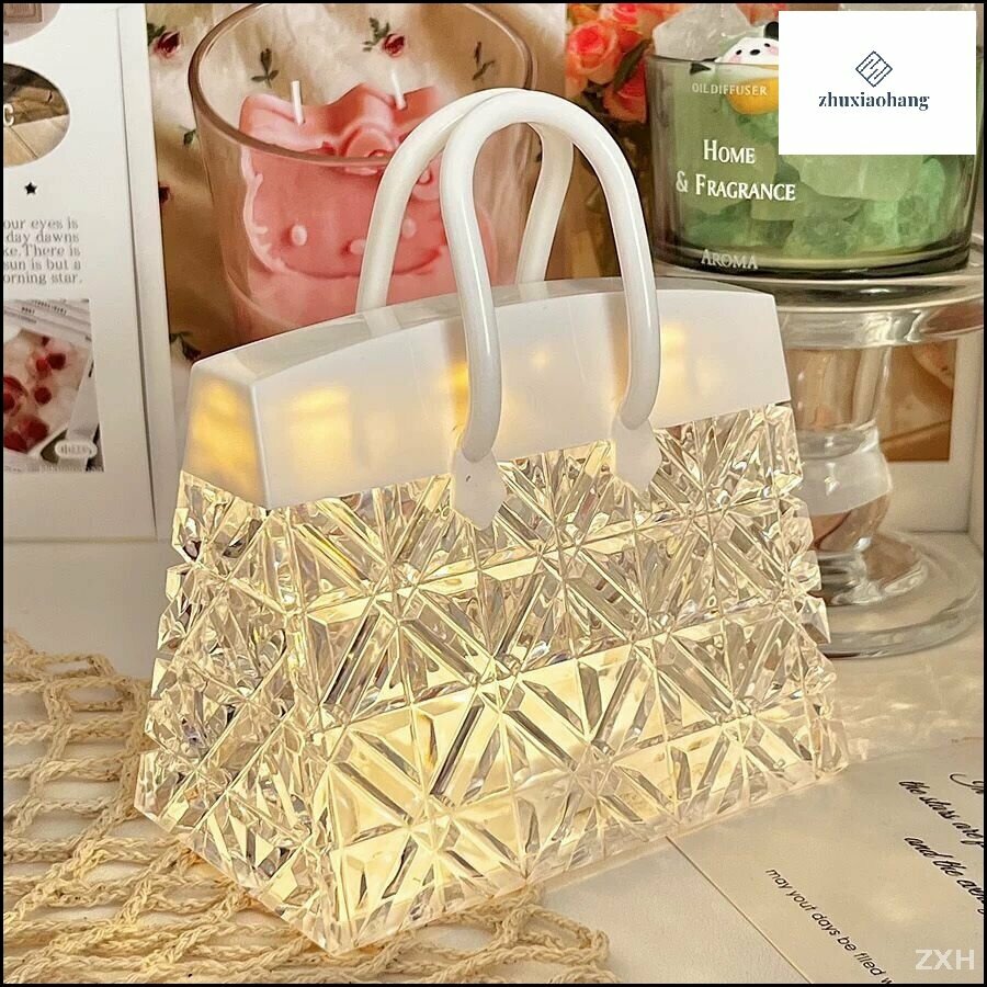 Эксклюзивный ночник хрустальный в виде сумочки