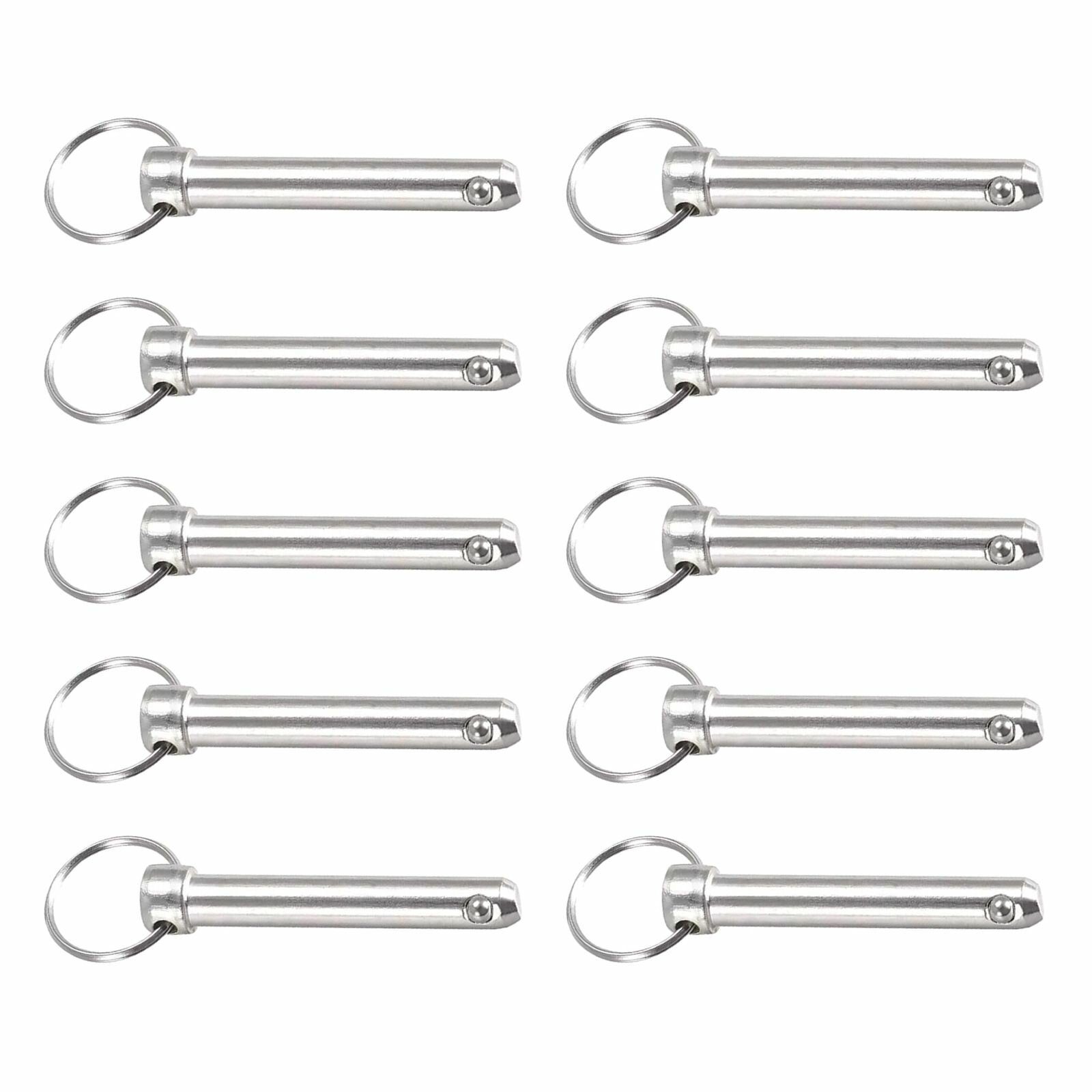 Прочные стальные быстросъемные фиксаторы с головкой под кнопку 10 шт