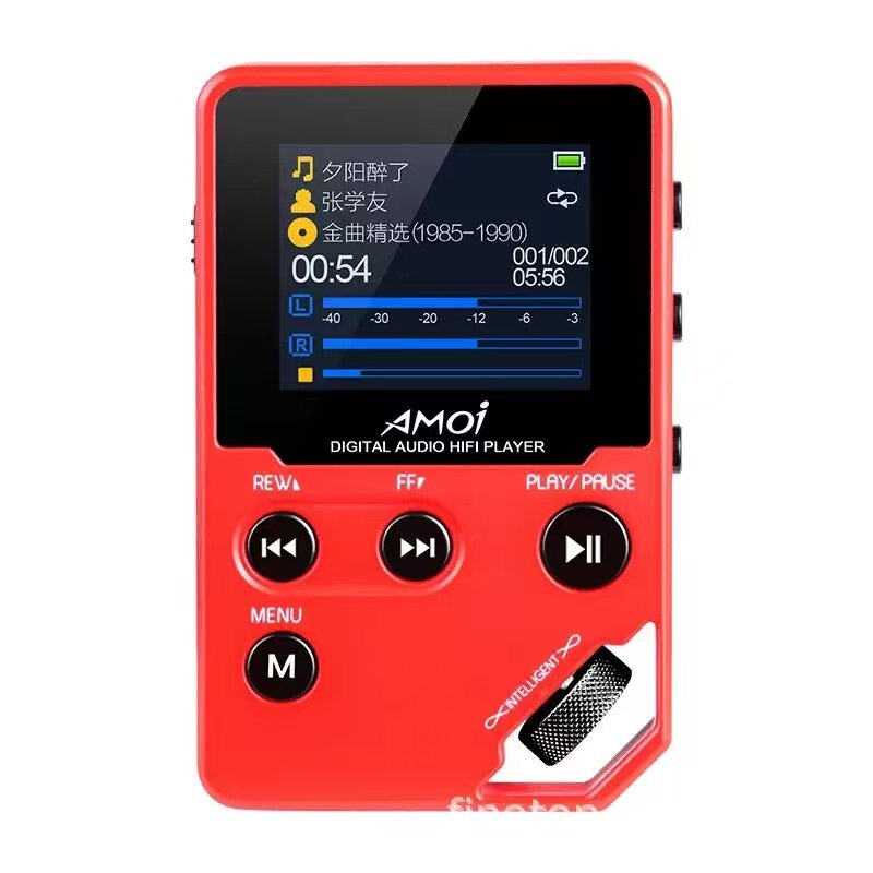 Цифровой Hi-Fi плеер Amoi C10, 32 ГБ, Bluetooth, электронные книги, 1,8-дюймовый экран, красный