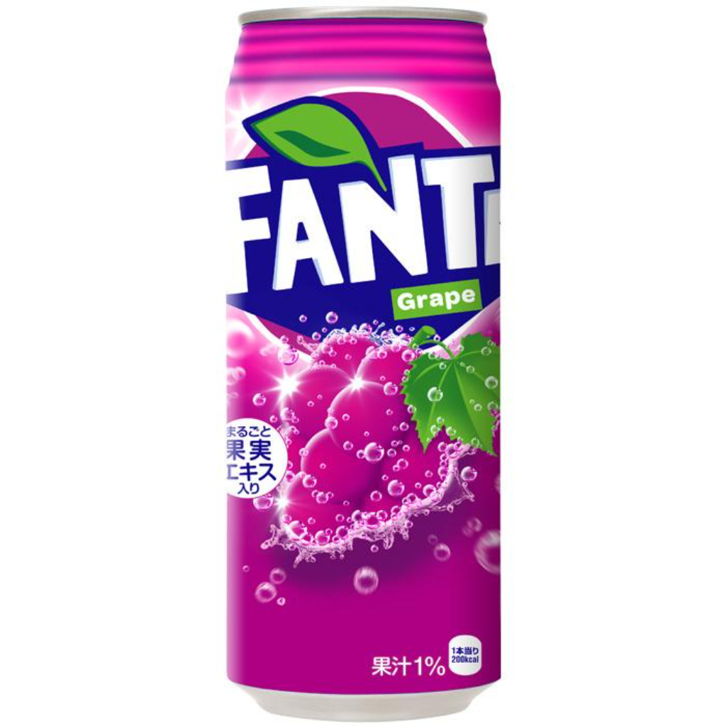 Напиток газированный Fanta со вкусом винограда 500 мл, Япония