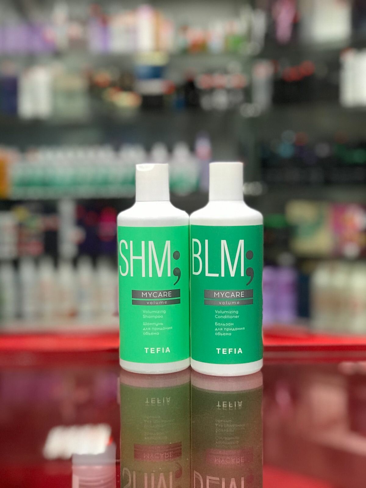 Набор для придания объема волосам MYCARE Volume Tefia (шампунь 300 мл + бальзам 300 мл)