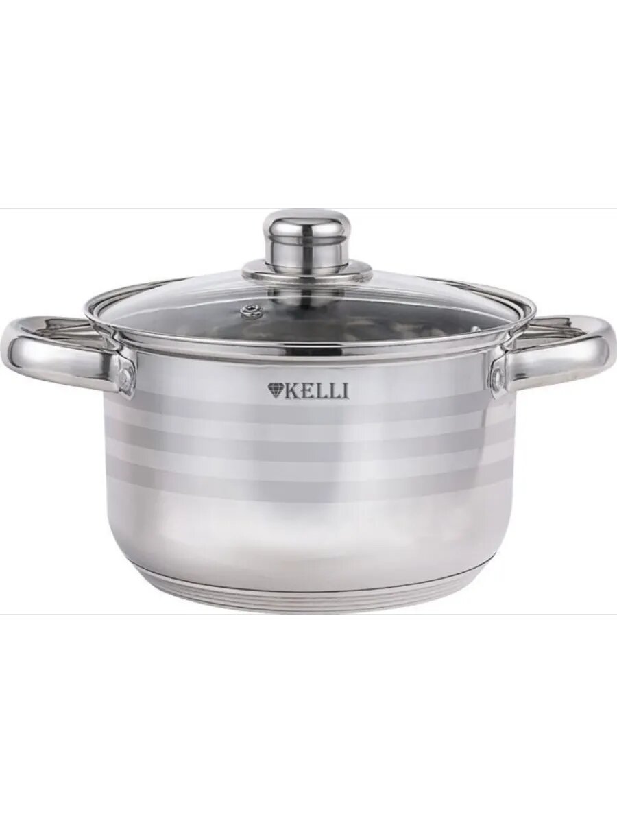 Кастрюля стальная KL-4293-22 4,5л+крышка