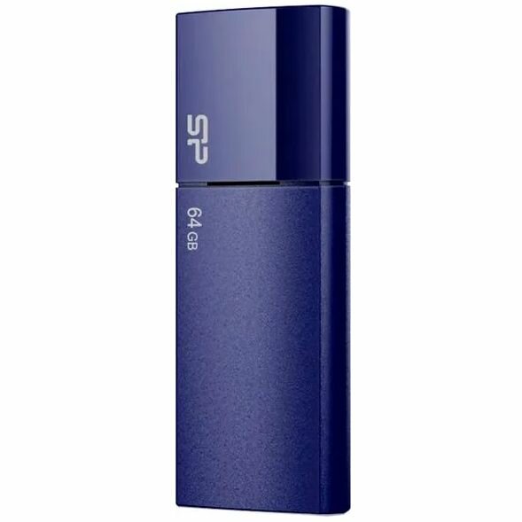 Память USB Flash 64 ГБ Silicon Power Ultima U05 (SP064GBUF2U05V1D) синий - колпачок, пластик, USB 2.0