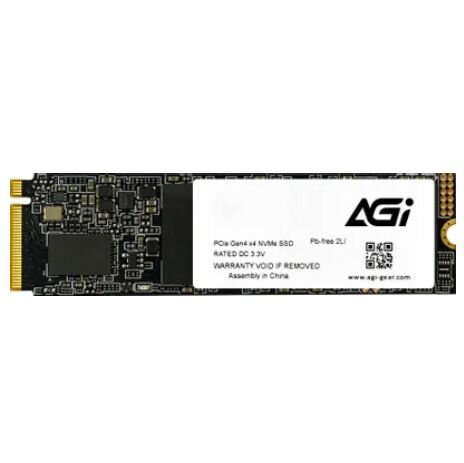 2 ТБ SSD M.2 накопитель AGI AGI2T0G43AI818 (AGI2T0G43AI818) - PCI-E 4.0, чтение - 5200 Мбайт/с, запись - 4700 Мбайт/с, 3D NAND