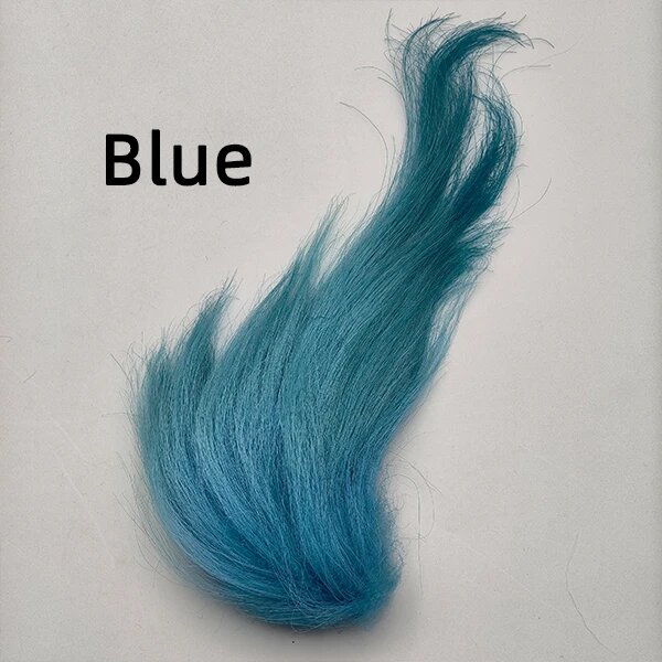 Wifreo окрашенные волосы козьего хвоста для нахлыста Синий, 1pc blue