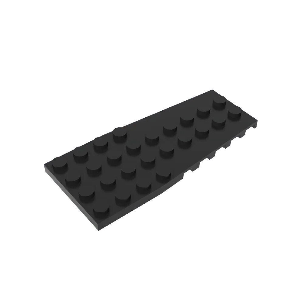 Детские строительные блоки Gobricks GDS-897 технические клиновидные пластины 4x9 Черный, 080