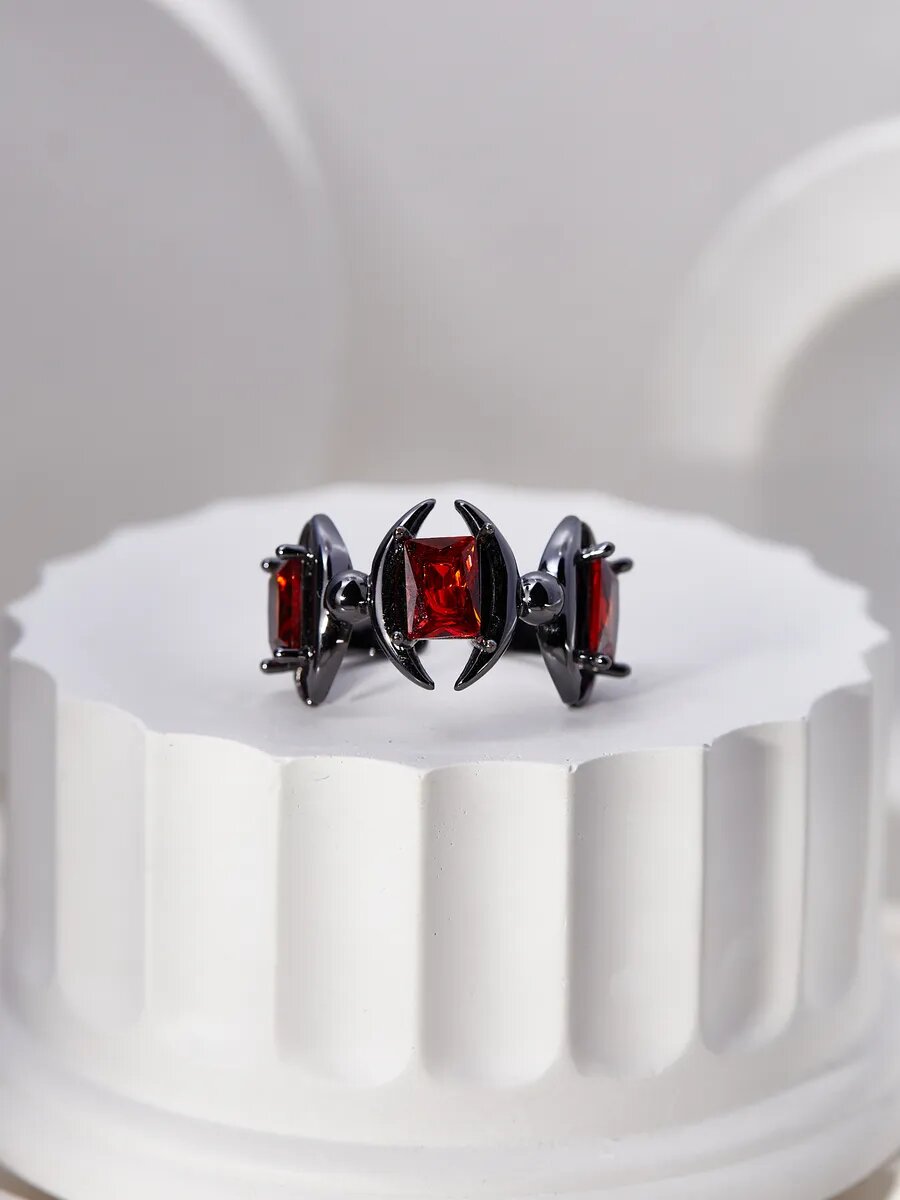 Кольцо, кристалл, фианит, циркон