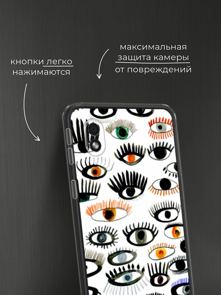 Чехол на Samsung Galaxy A01 Core / Самсунг Галакси А01 Core с принтом "Глаза акварель" — фото 1
