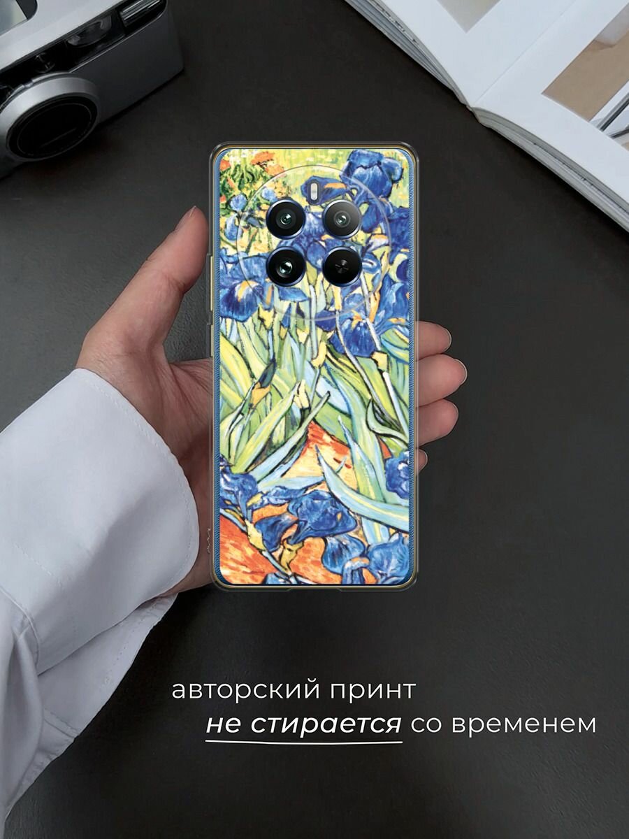 Чехол на Realme 12 Pro / Реалми 12 Про с принтом "Ирисы Ван Гог" — фото 1