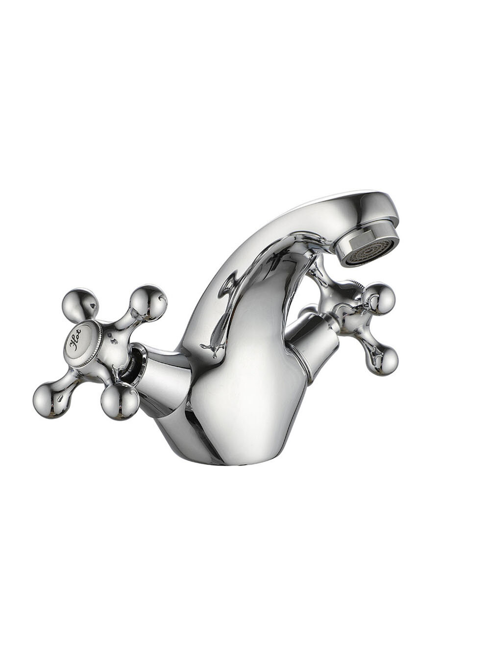 Смеситель для раковины Lake L хром двухвентильный (1010677)