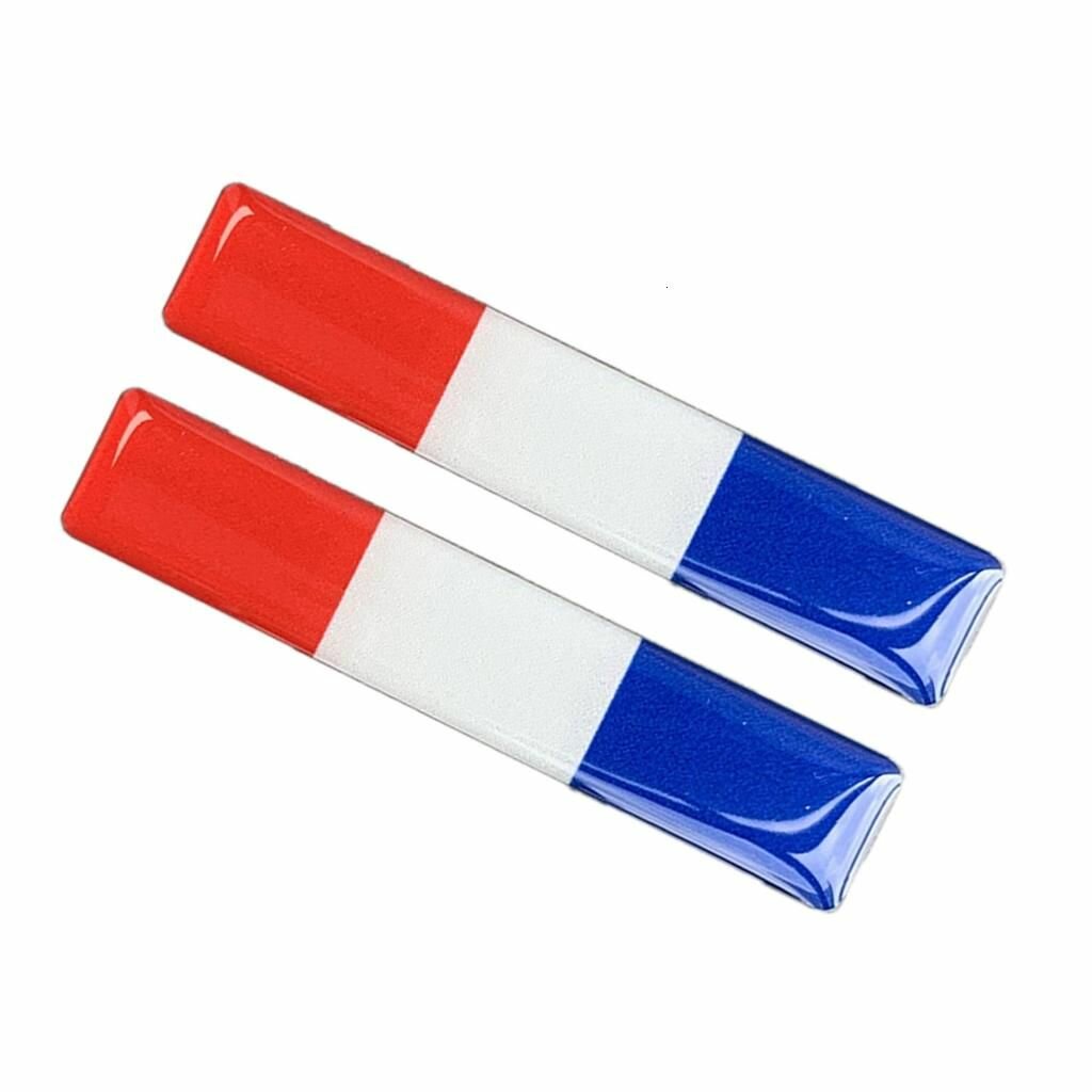 Автомобильные инструменты, 1 пара из 2-х маленьких автомобильных наклеек-значков для украшения флага-Франция