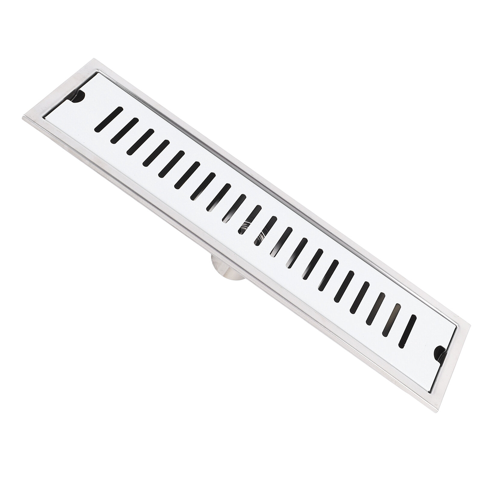 Трап для пола в ванной комнате из нержавеющей стали 304, линейный трап для душа в ванной, прямоугольный трап для пола со съемной крышкой, решетчатая решетка 40 см