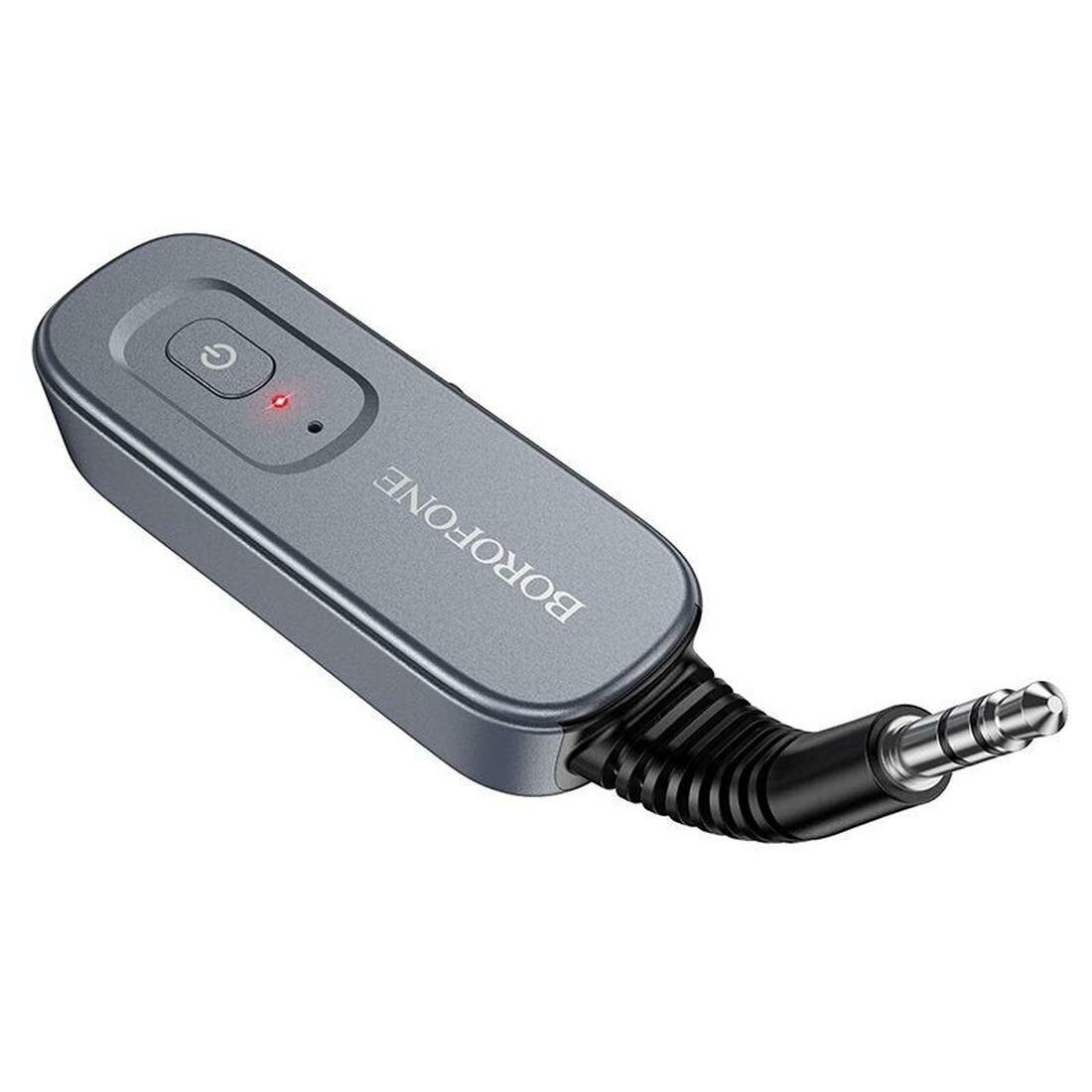Bluetooth Адаптер BOROFONE BC51 Clear Way BT 5.4, 3.5mm (серый)