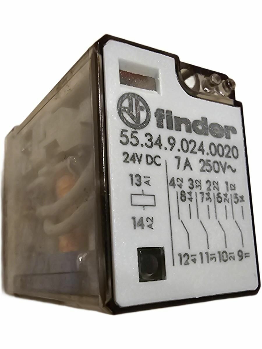 55.34.9.024.0020 553490240020 Промежуточное реле; 4 перекидных контакта 7А ( 24В DC)