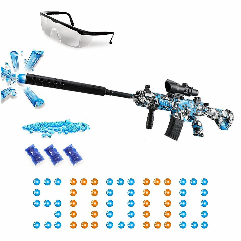 Электрическая игрушка для стрельбы гелевыми шариками, 50000 шариков, для улицы