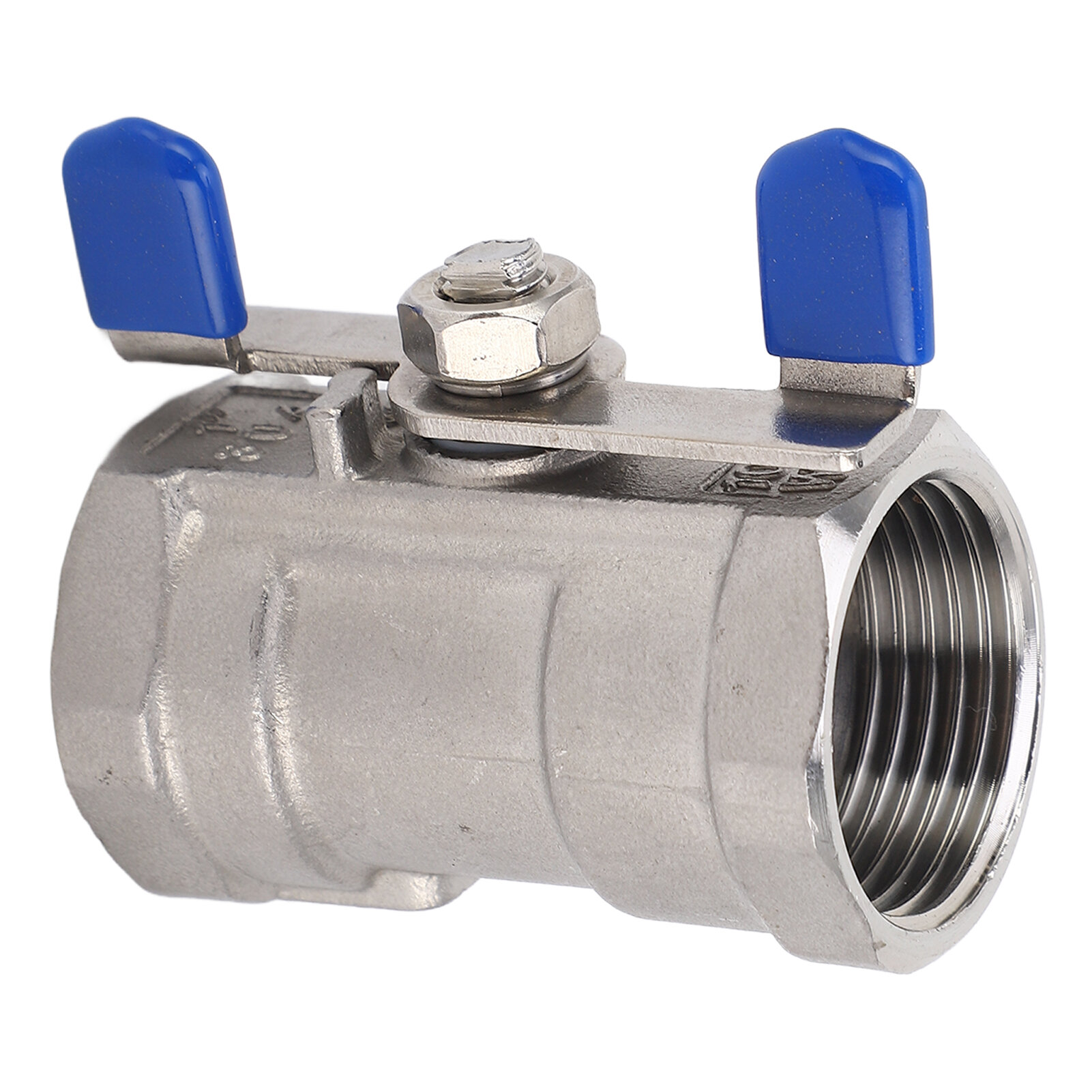 Шаровой кран с полным проходным сечением 1 дюйм, из нержавеющей стали, в форме бабочки, с двойной внутренней резьбой, для садовых насосов и кранов.