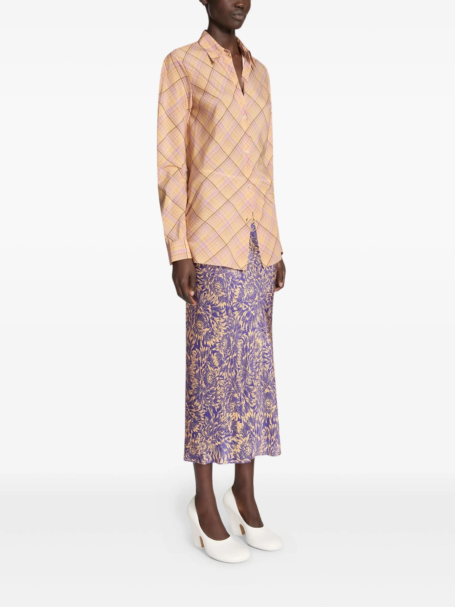 Рубашка Dries Van Noten, размер 38, разноцветный — фото 1