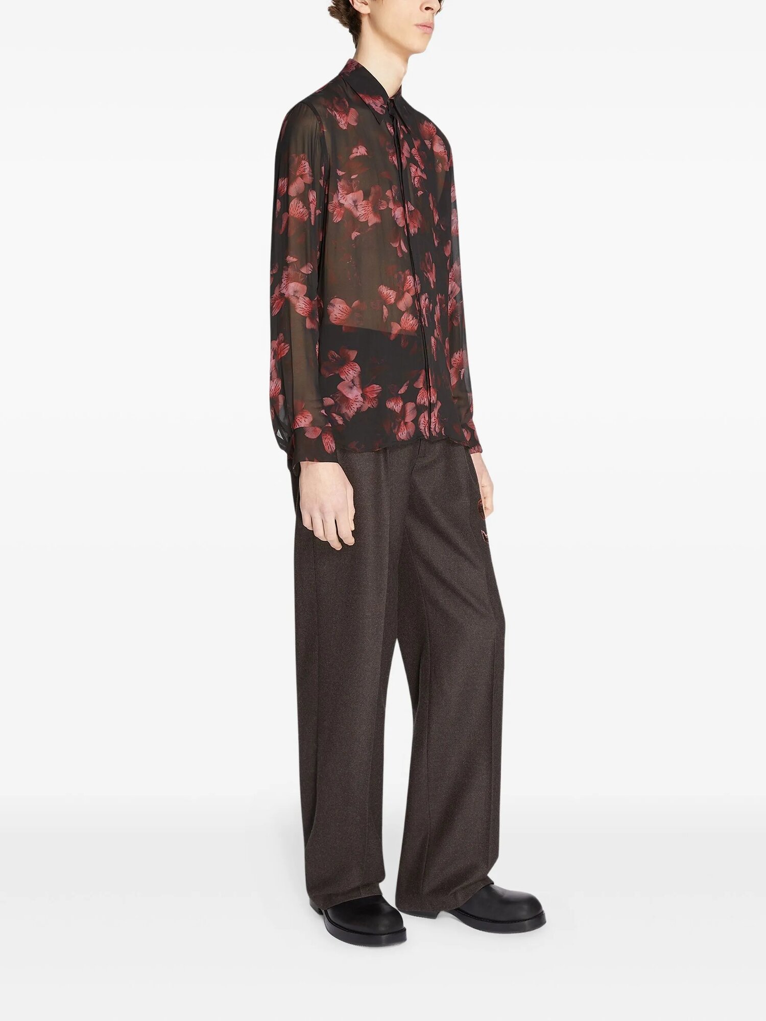 Рубашка Dries Van Noten, размер 52, black / black — фото 1