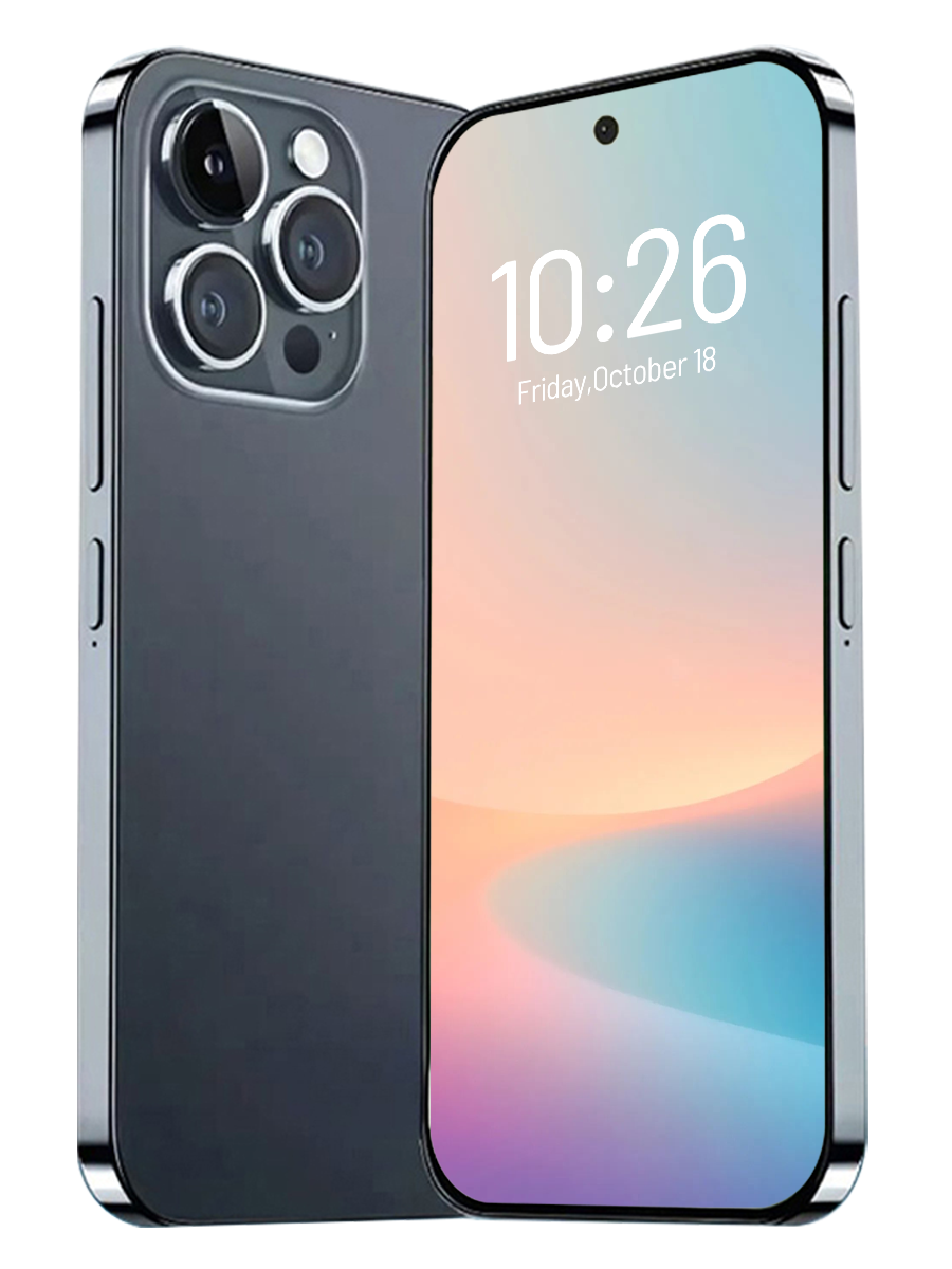 Смартфон W&O X200 Pro, IPS экран, 12ГБ/68ГБ, камера 32МП, Android, синий