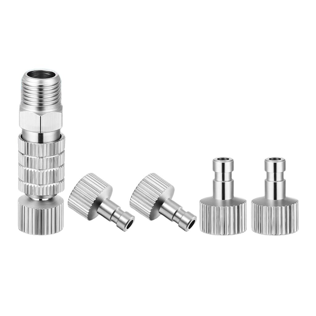 Быстроразъемная Муфта Для Аэрографа Выпускает Комплект Адаптеров для Установки Фитингов с 1 шт 1/8-дюймовыми Гнездовыми Разъемами 5 шт