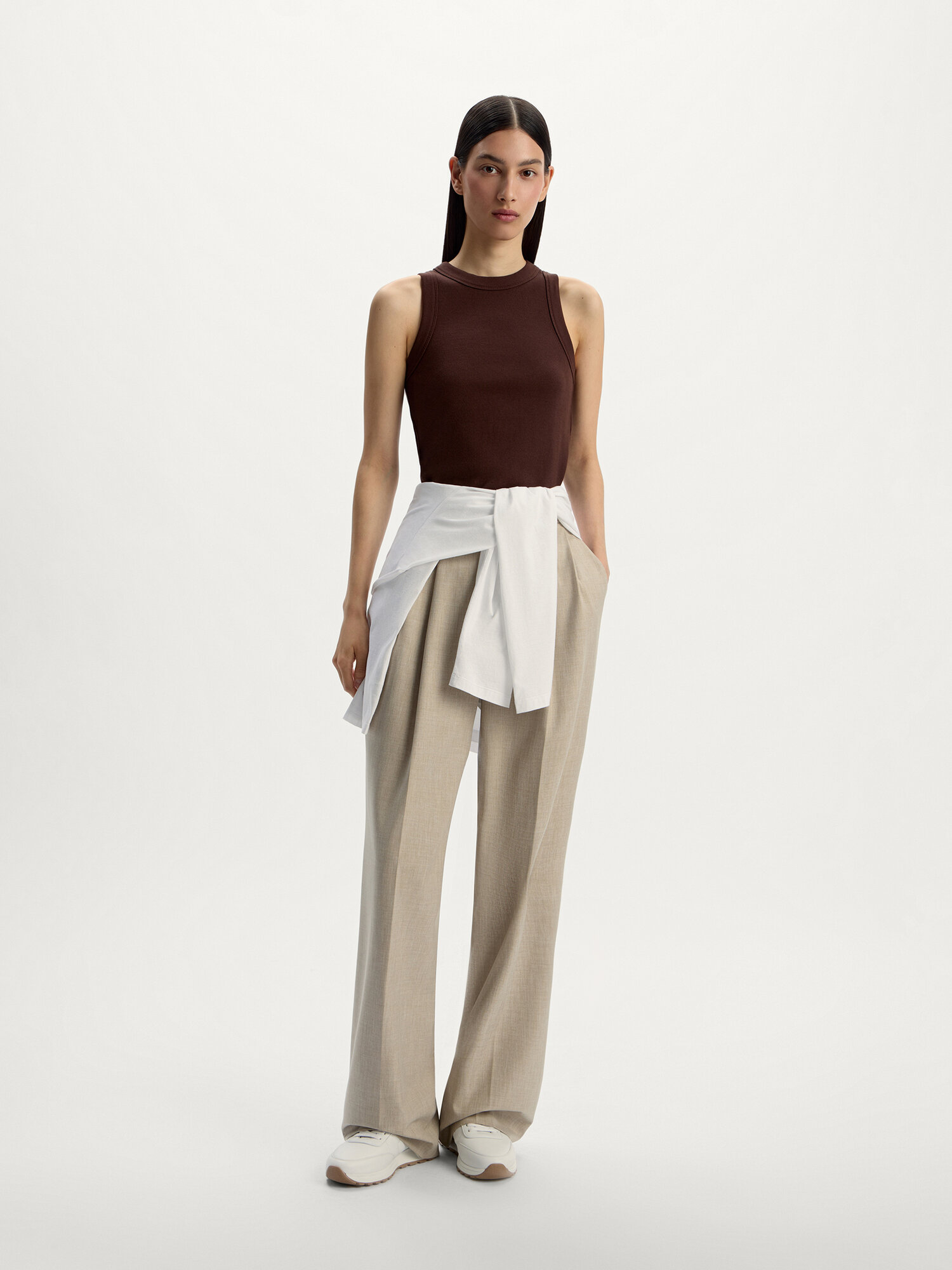 Майка в рубчик