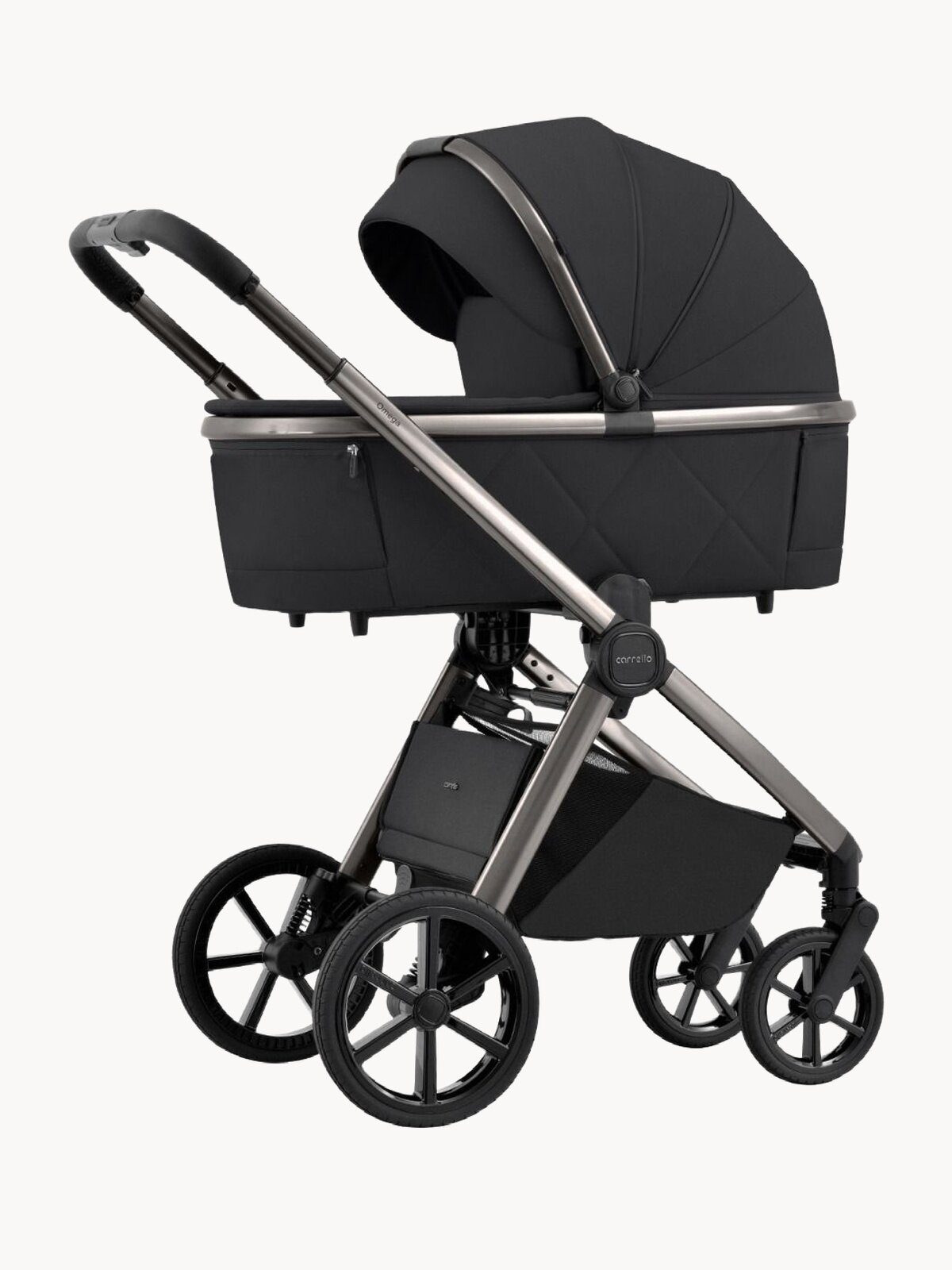 Детская коляска 2в1 Carrello Omega, цвет Absolute Black (Чёрный), артикул производителя CRL-6530