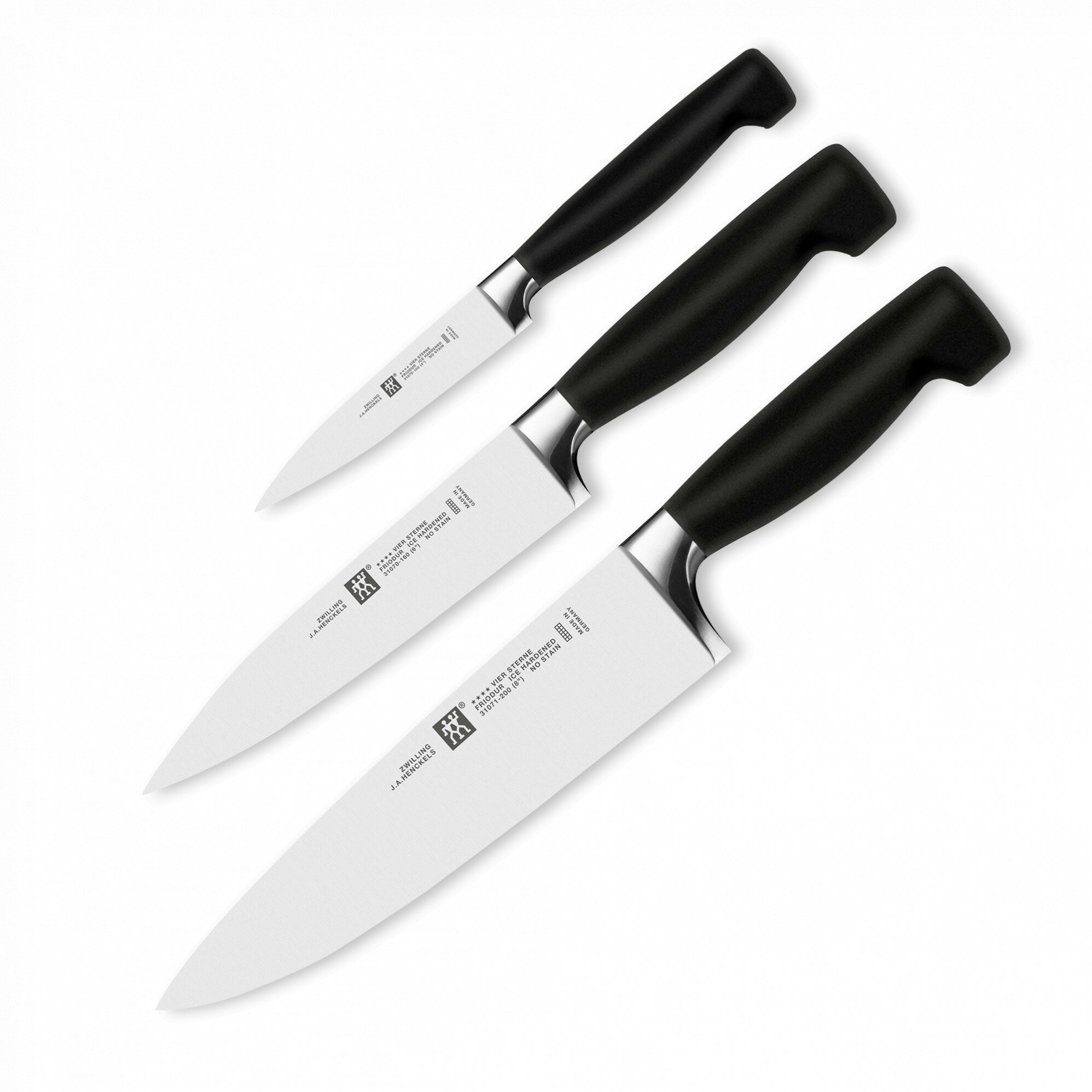 Набор из 3-х кухонных ножей поварская тройка 35048-000 TWIN Four Star